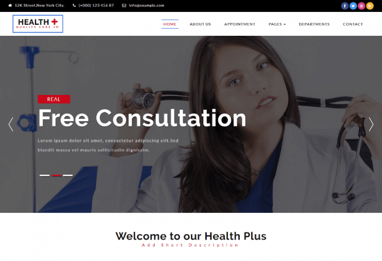 27 Best Free Health Medical HTML Website Templates 2024