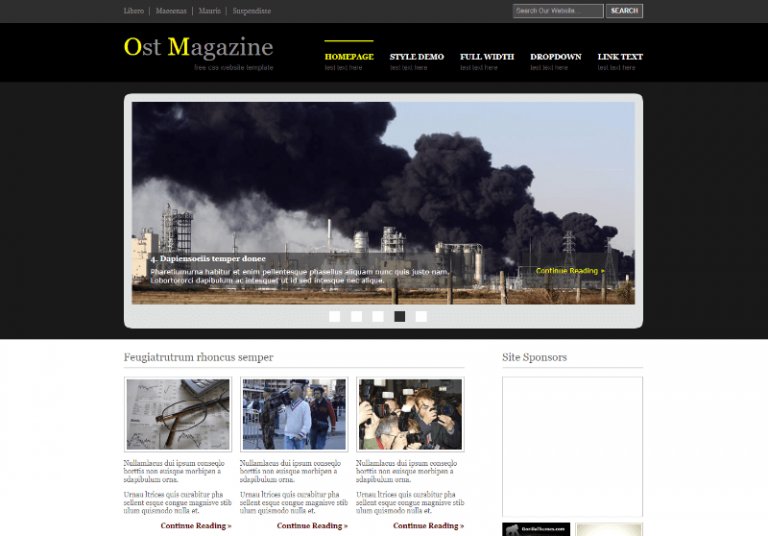 25 Best Free Magazine HTML Website Templates 2024