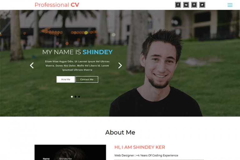 29 Best Free Resume HTML Website Templates 2024
