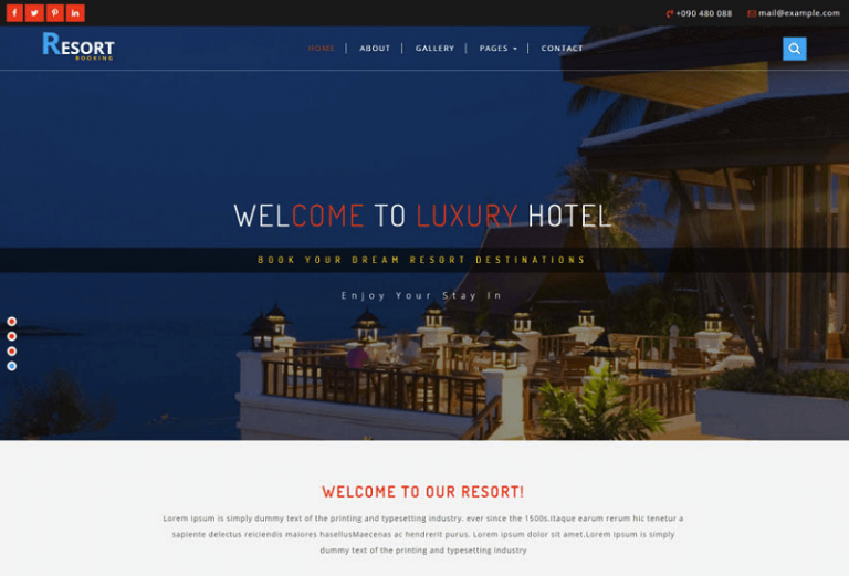 25 Best Free Hotel Booking HTML Website Templates 2024