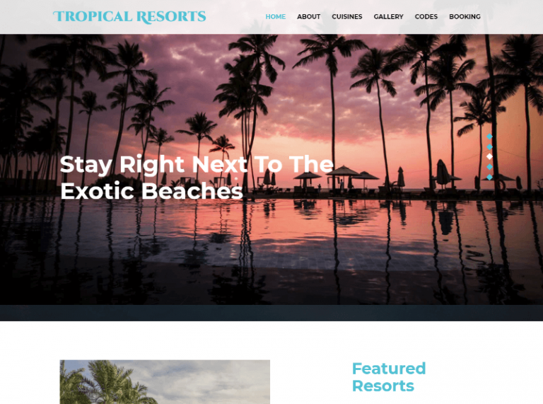 25 Best Free Hotel Booking HTML Website Templates 2024