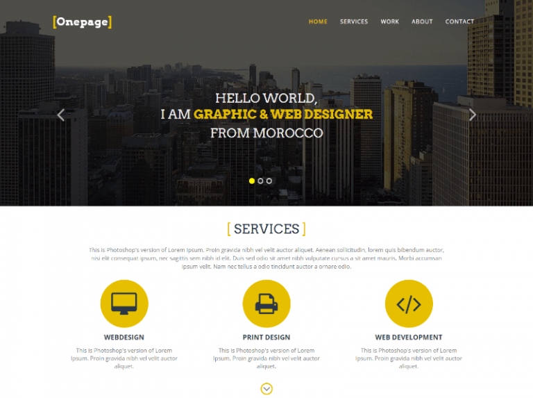 28 Best Free One Page HTML Website Templates 2024