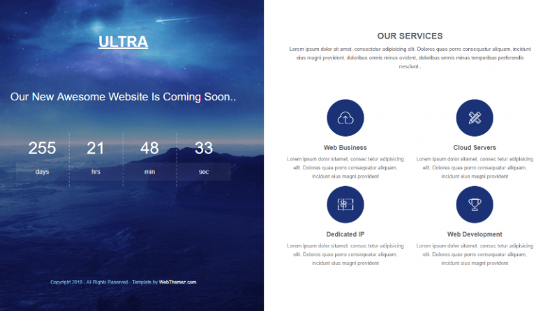 30 Best Free Coming Soon HTML Website Templates 2024