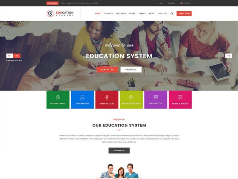 10 Best Free Education PSD Website Templates - DigitalTemplateMarket
