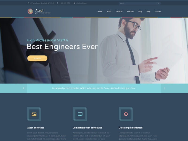 9 Best Free Technology PSD Website Templates - DigitalTemplateMarket
