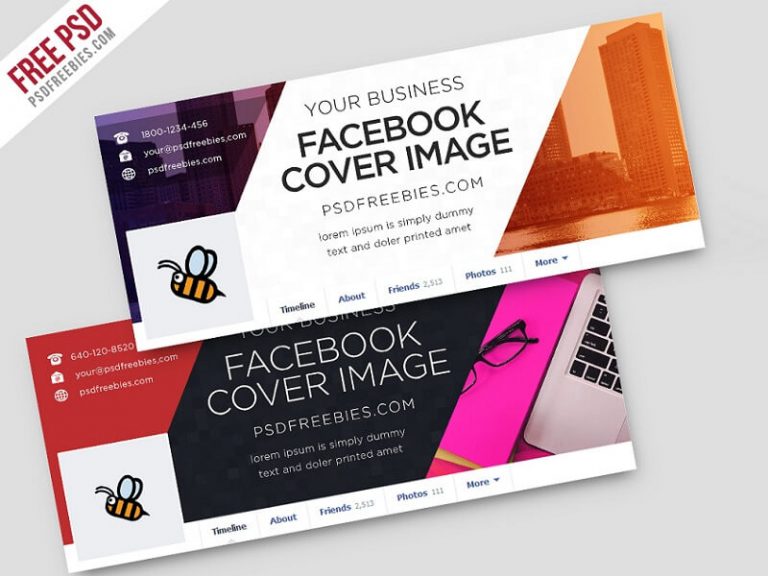 11 Best Free Facebook Timeline Cover PSD Templates