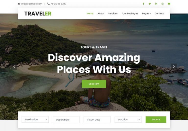 14 Best Free Travel HTML Website Templates In 2024