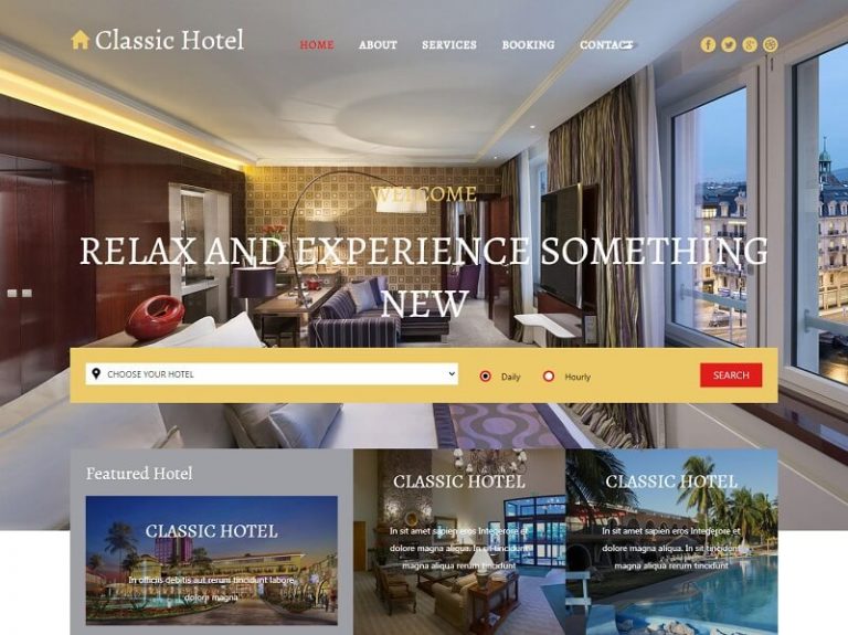 22 Best Free Hotel Booking HTML Website Templates In 2025