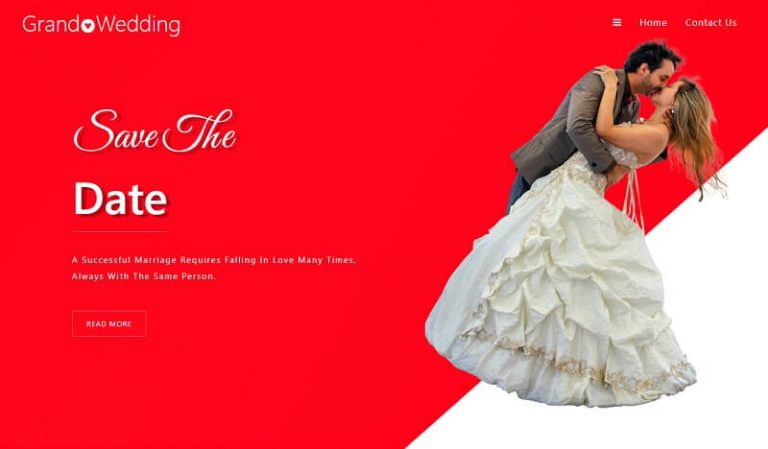 20 Best Free Wedding HTML Website Templates In 2024