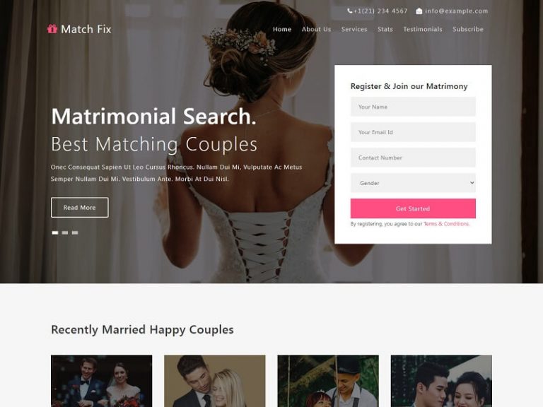 20 Best Free Wedding HTML Website Templates In 2024