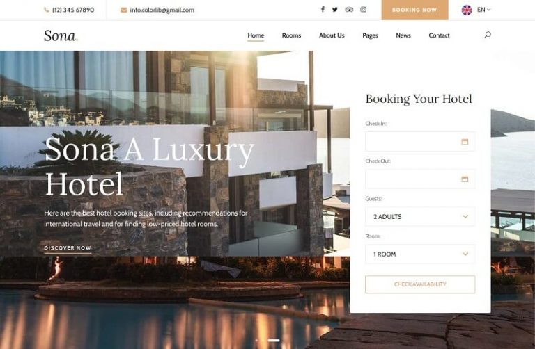 22 Best Free Hotel Booking HTML Website Templates In 2025