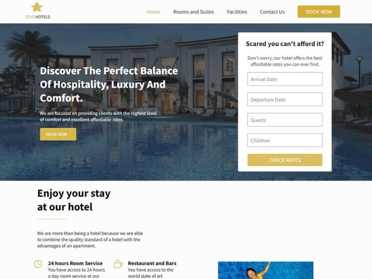 22 Best Free Hotel Booking HTML Website Templates In 2025