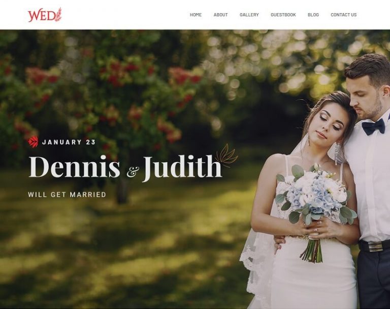 20 Best Free Wedding HTML Website Templates In 2024