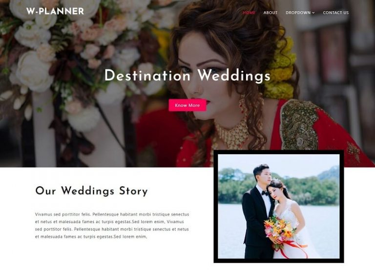 20 Best Free Wedding HTML Website Templates In 2024