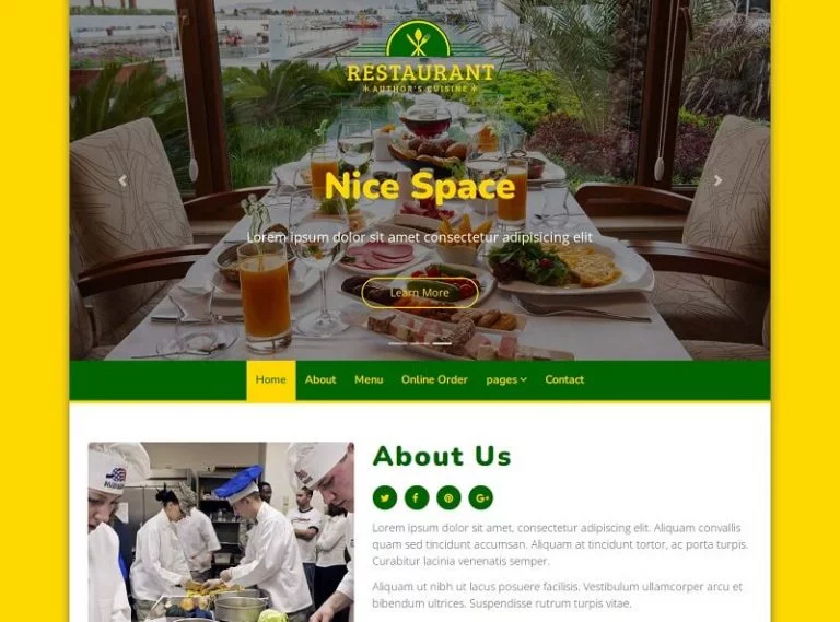 15 Best Free Restaurant HTML Website Templates In 2024