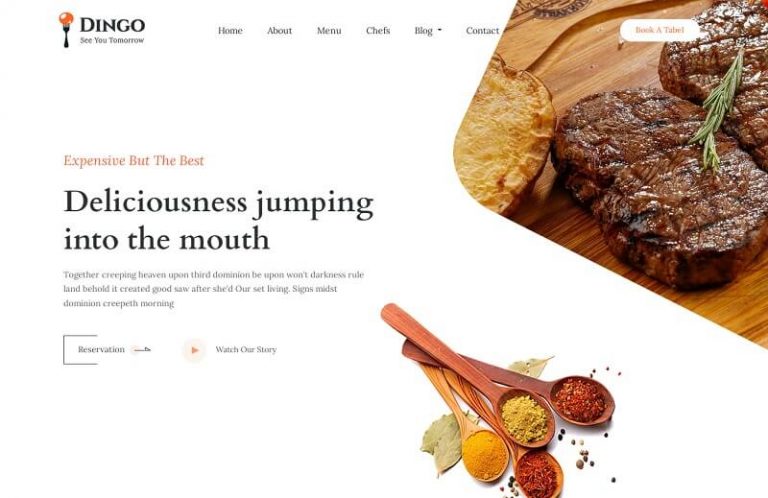 15 Best Free Restaurant HTML Website Templates In 2024